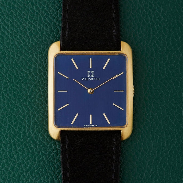 Zenith 18k Yellow Gold Tank Watch 30.0180.180 – Tortoise Watches