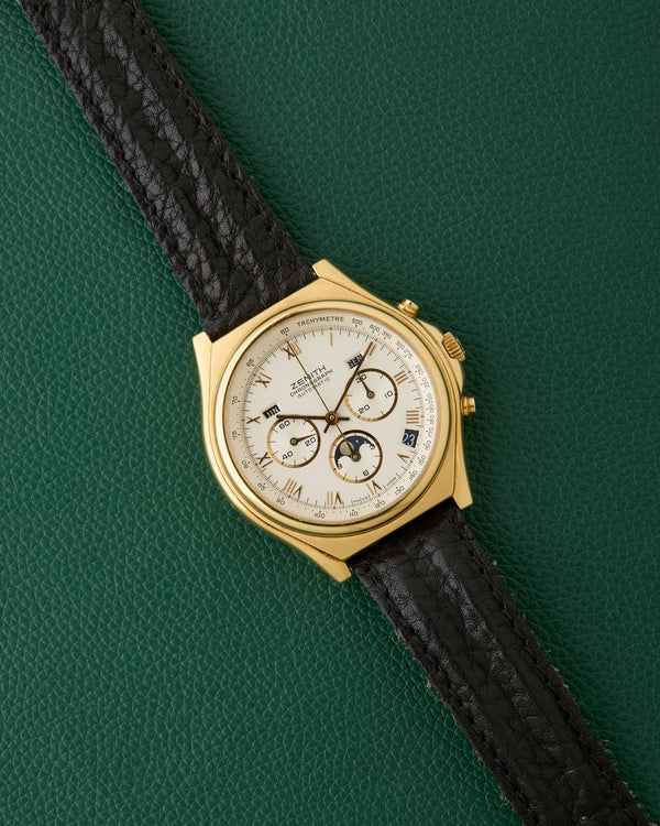 Zenith 30.0160.418 El Primero Moonphase 18k Neo-Vintage Full Calendar ...